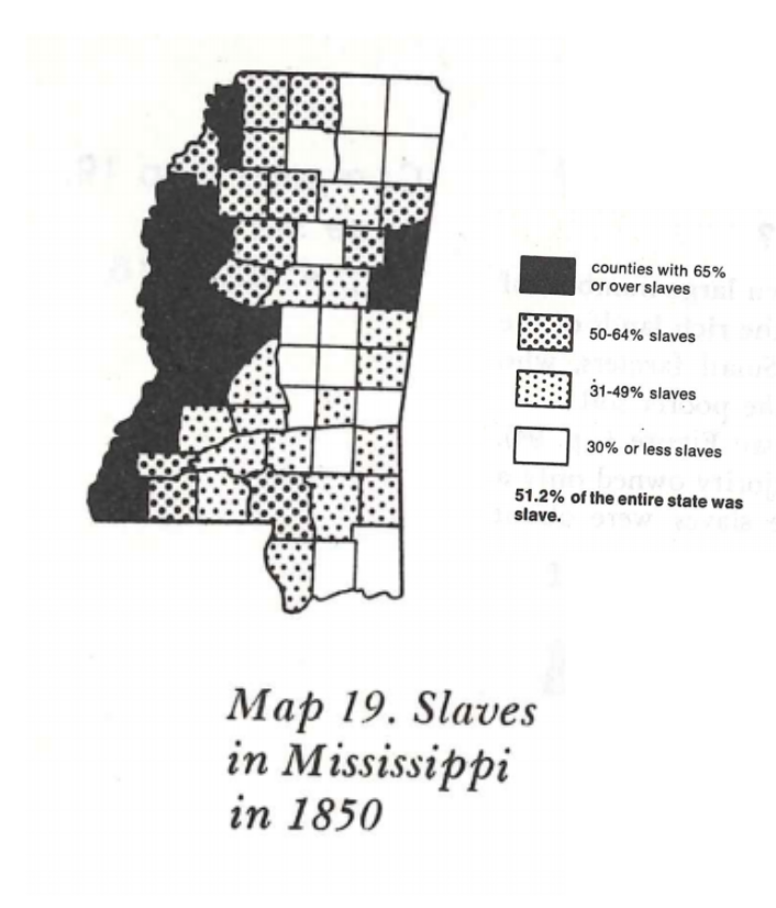 Maps Related to Mississippi History and Social Structure - History and ...