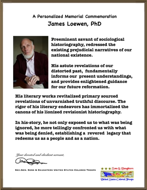 Reflections on the Life and Work of James Loewen - History and Social Justice